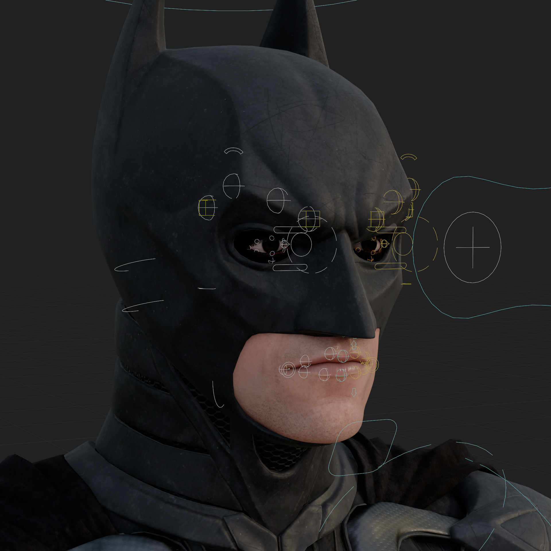 3D model Dark Knight Batman 3D Model Rigged PBR Superhero FBX OBJ ...