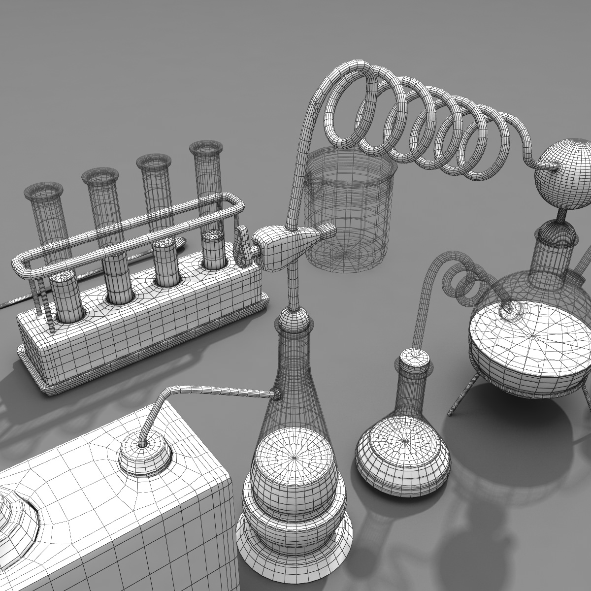 Chemistry Equipment 3D model | CGTrader