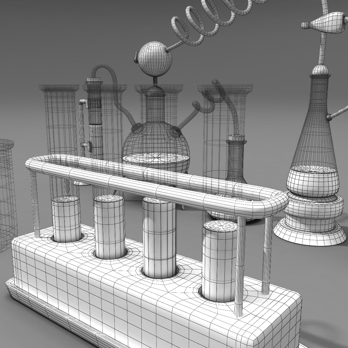 Chemistry Equipment 3D model | CGTrader