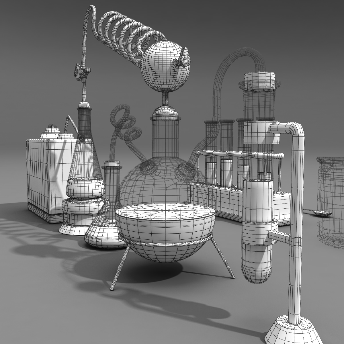 Chemistry Equipment 3D model | CGTrader