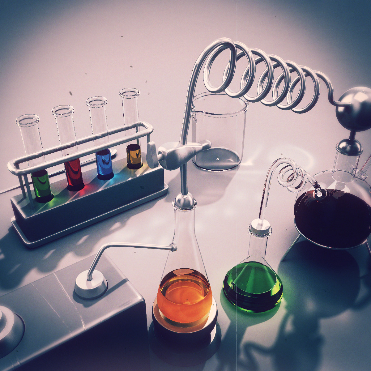 Chemistry Equipment 3D model | CGTrader