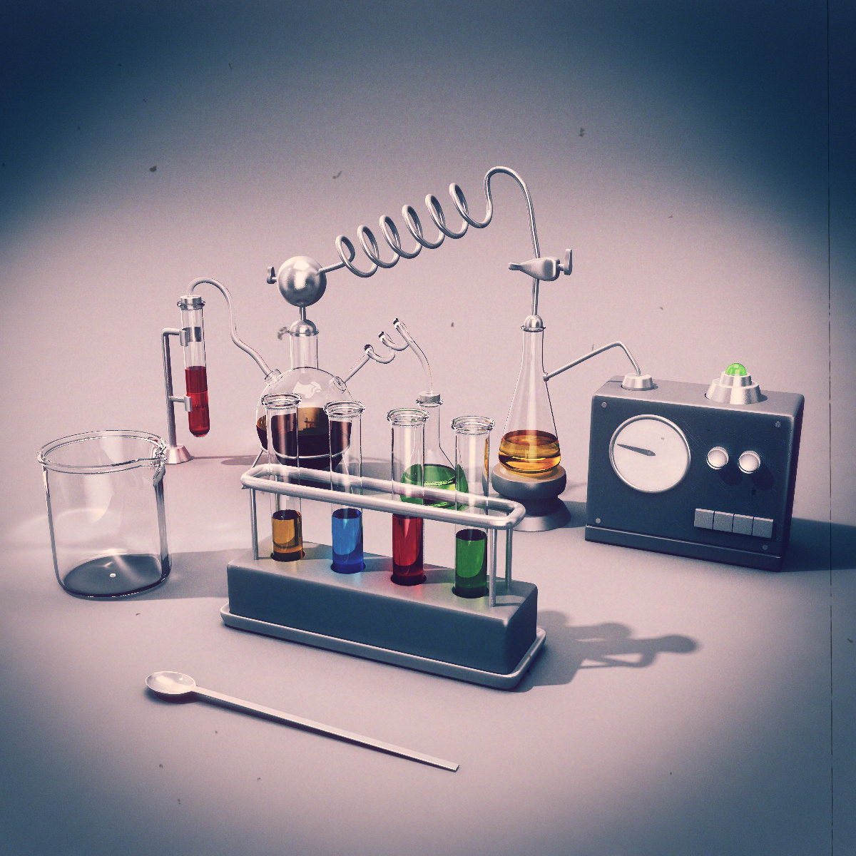 Chemistry Equipment 3D model | CGTrader