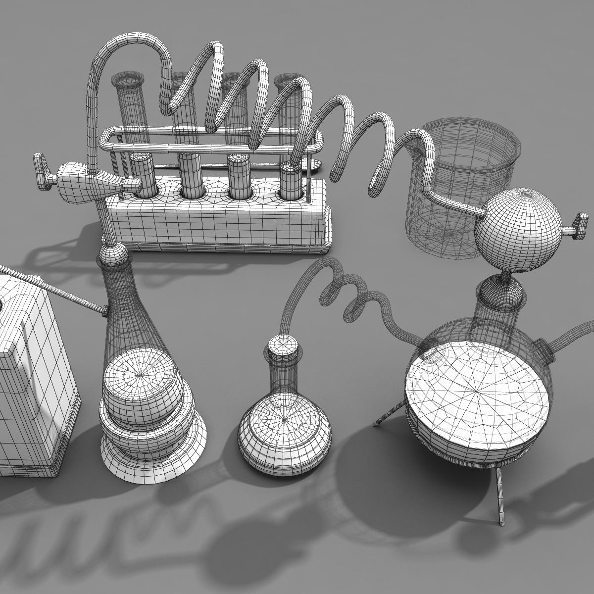 Chemistry Equipment 3D model | CGTrader