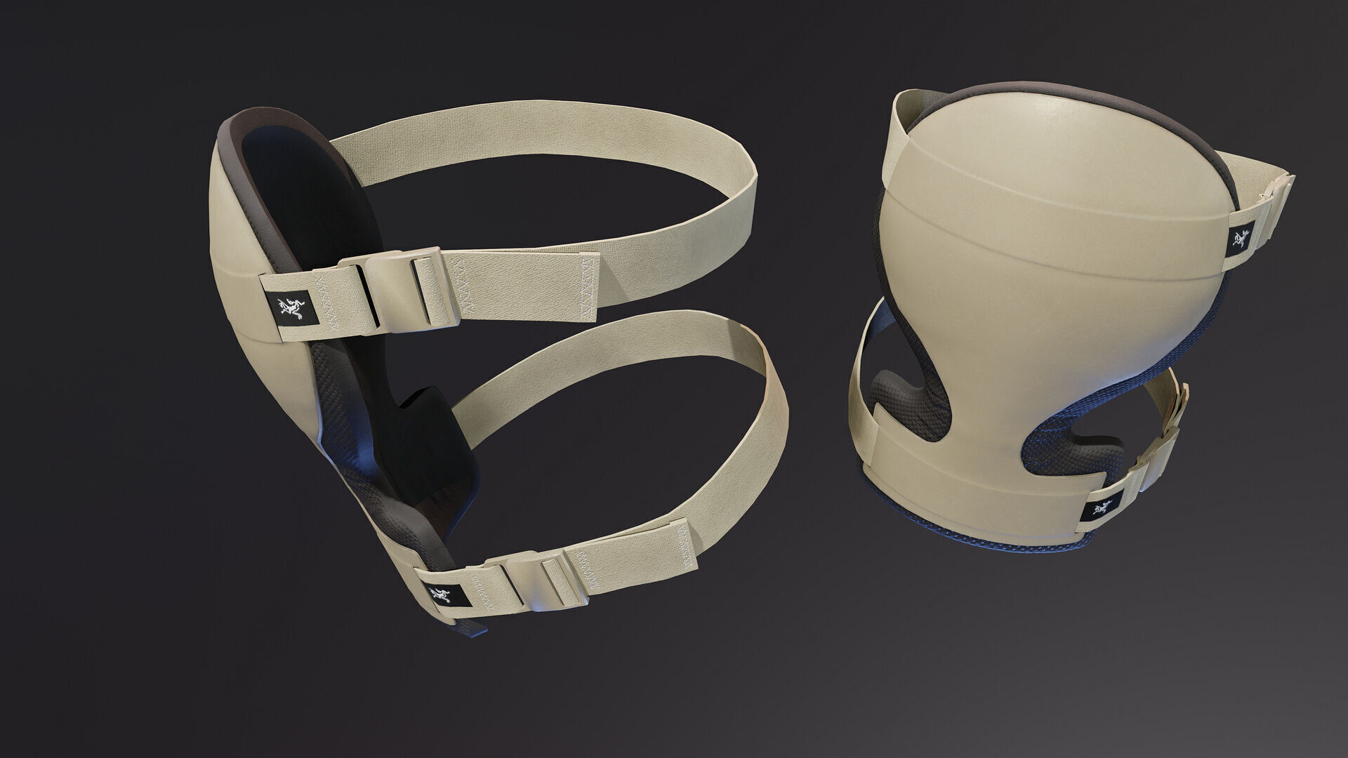3D model ArcTeryx Combat Knee Caps VR / AR / low-poly | CGTrader