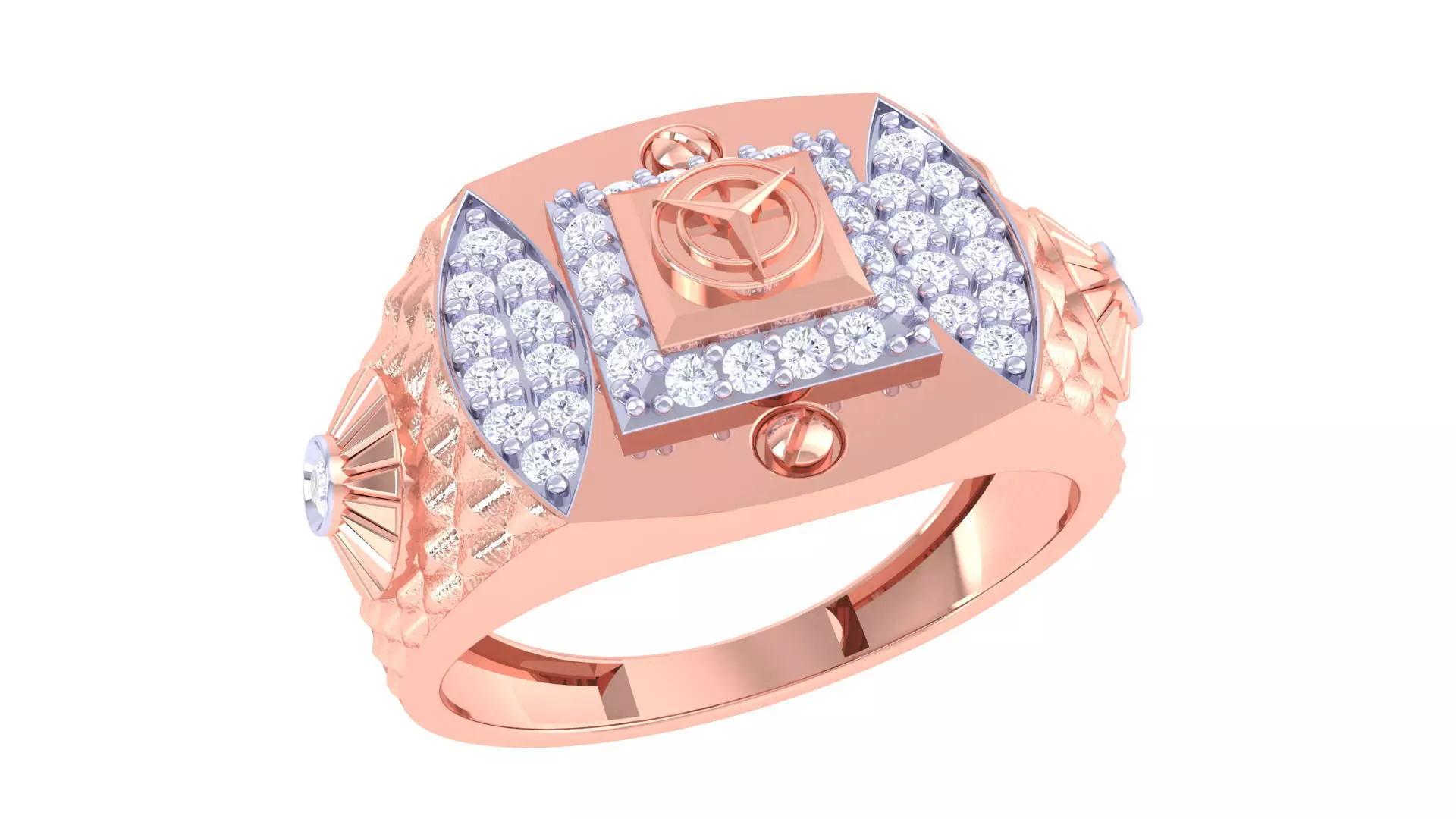 Mens gemstone diamond men Ring with details images 87 3D model 3D ...