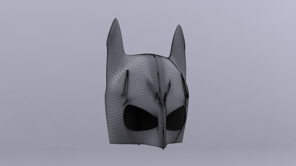 Batman Mask 3D model 3D printable | CGTrader