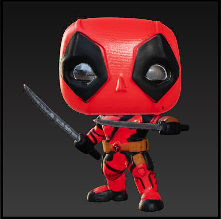 Deadpool funko pop free 3D model 3D printable | CGTrader