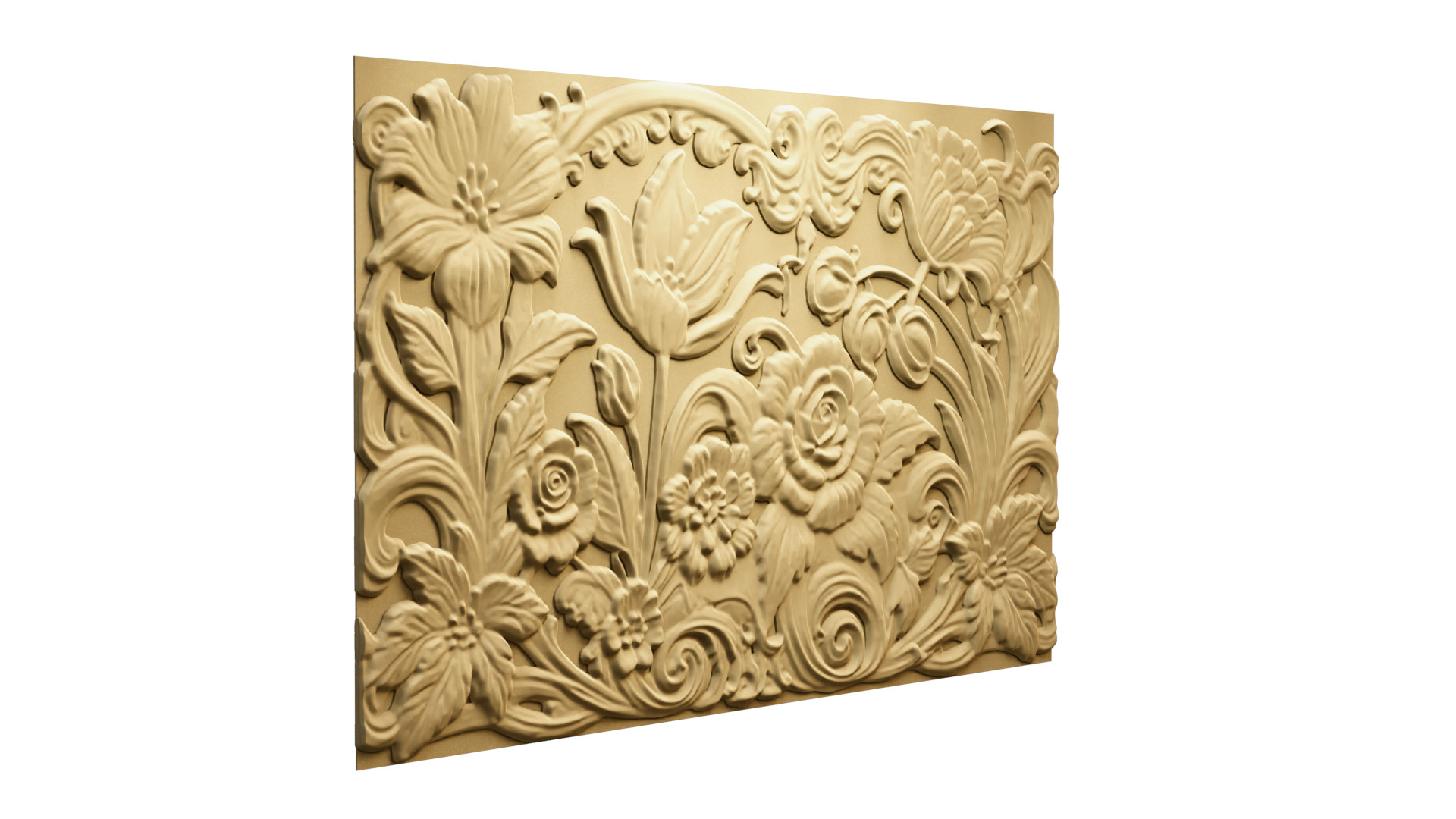 Modern Wall Panel Relief for CNC and 3D Printing 2000x1500x22mm 3D ...