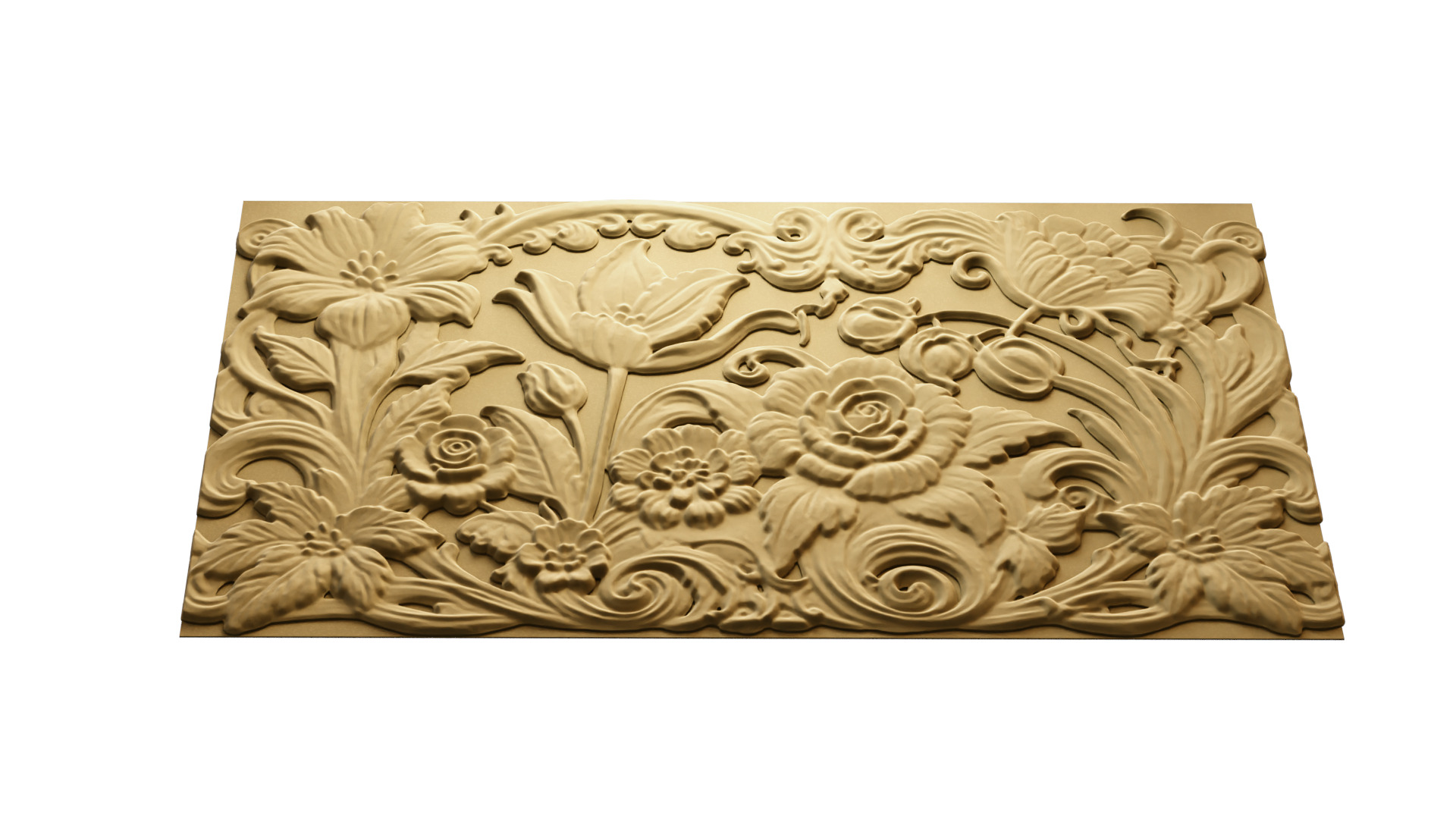 Modern Wall Panel Relief for CNC and 3D Printing 2000x1500x22mm 3D ...