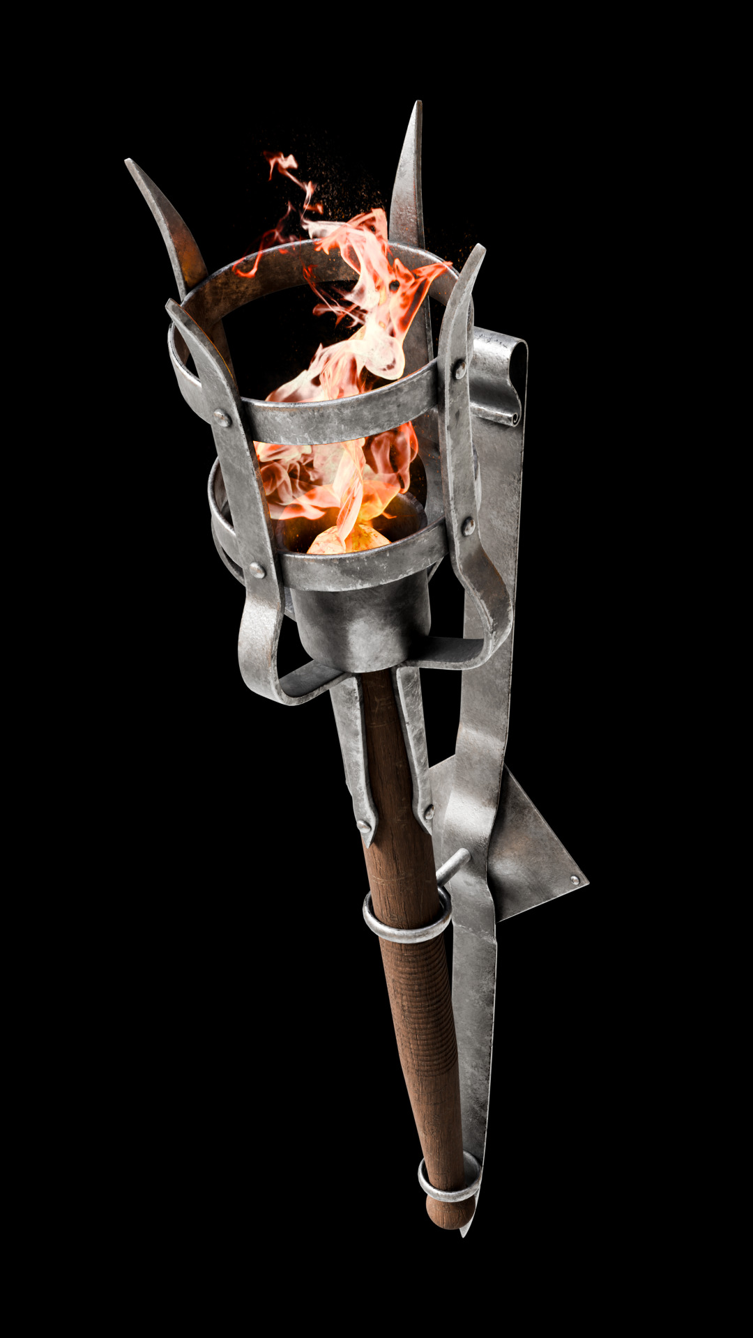 Medieval Wall Torch - 3D Model 3D model | CGTrader