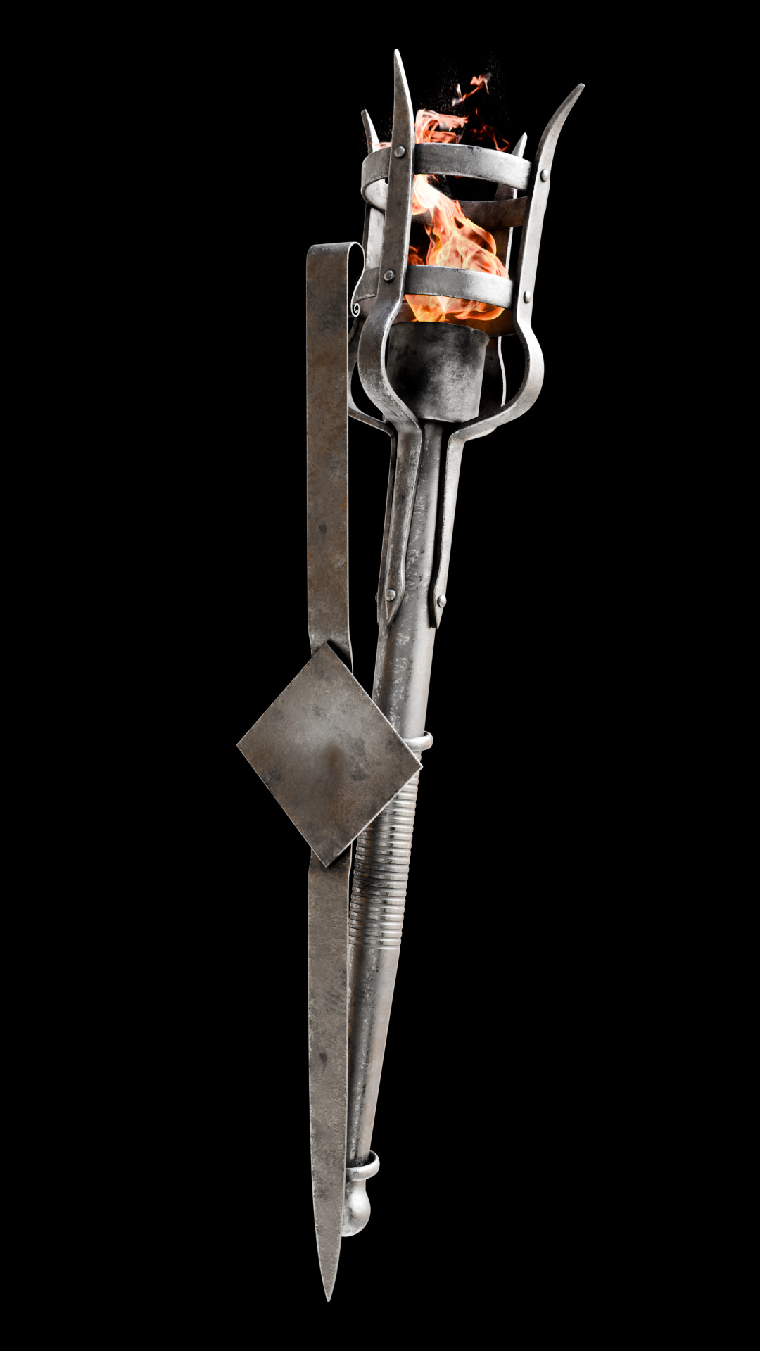 Medieval Wall Torch - 3D Model 3D model | CGTrader
