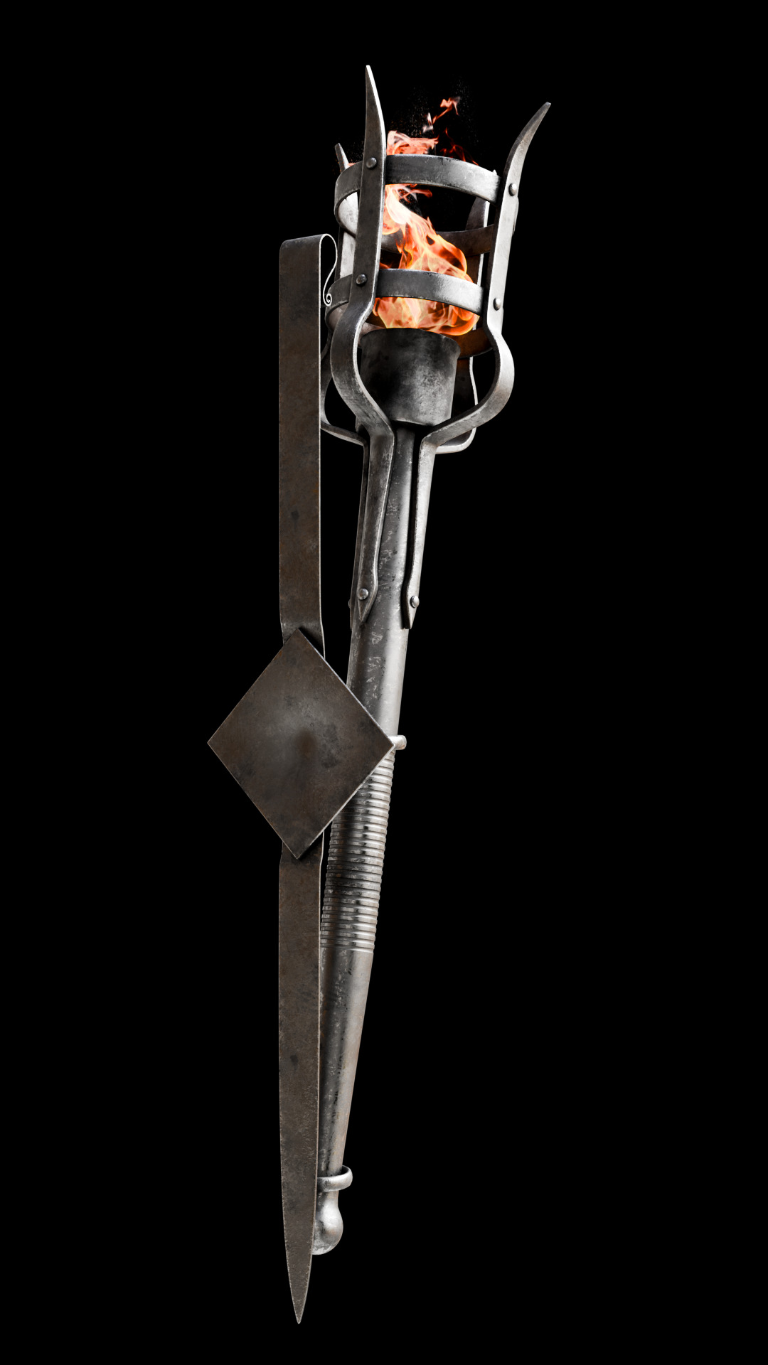Medieval Wall Torch - 3D Model 3D model | CGTrader