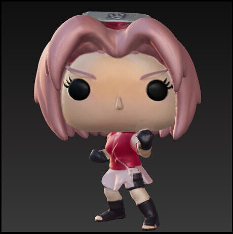 Sakura haruno funko pop free 3D model 3D printable | CGTrader