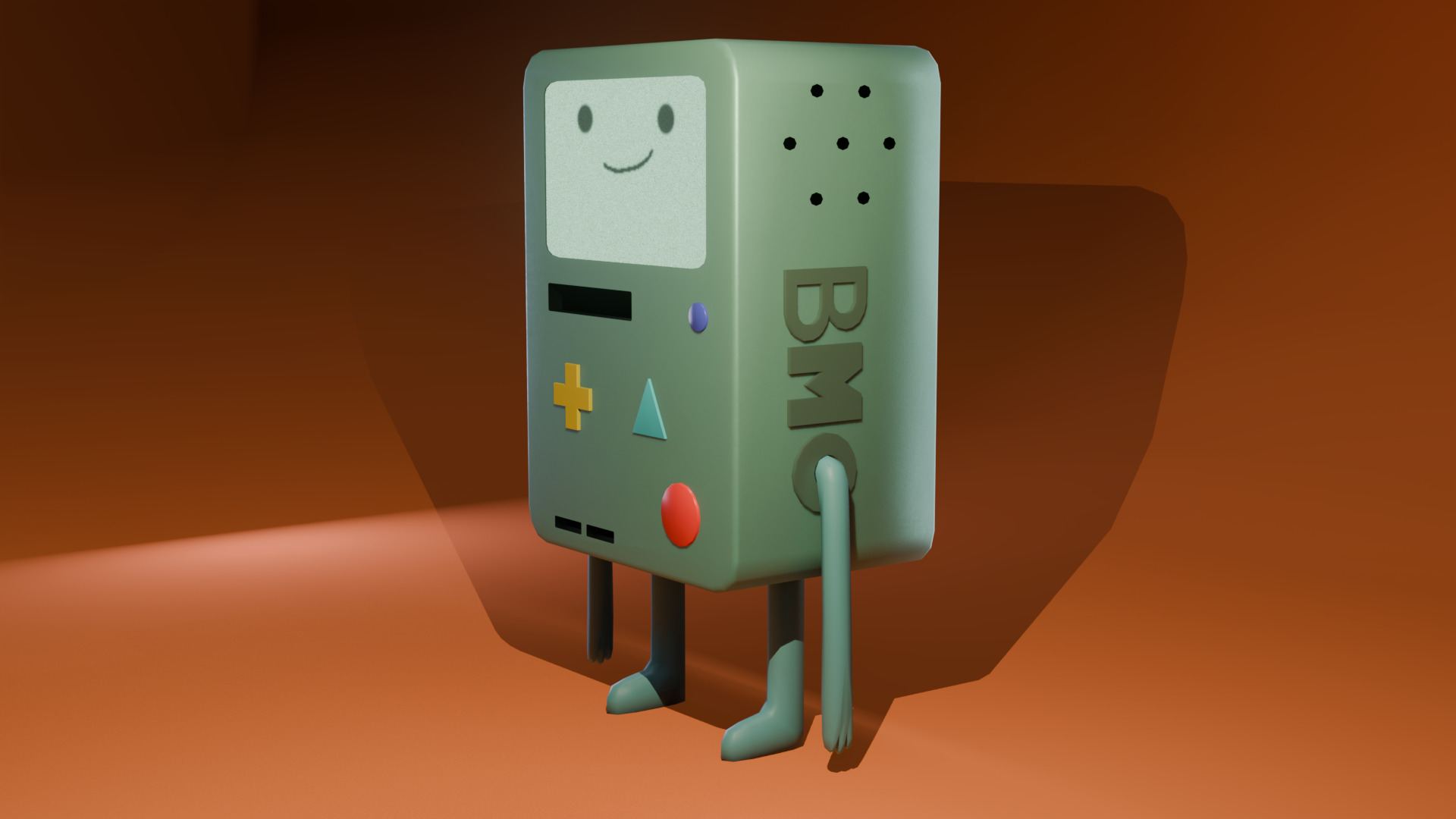 BMO of adventure time free VR / AR / low-poly 3D model | CGTrader