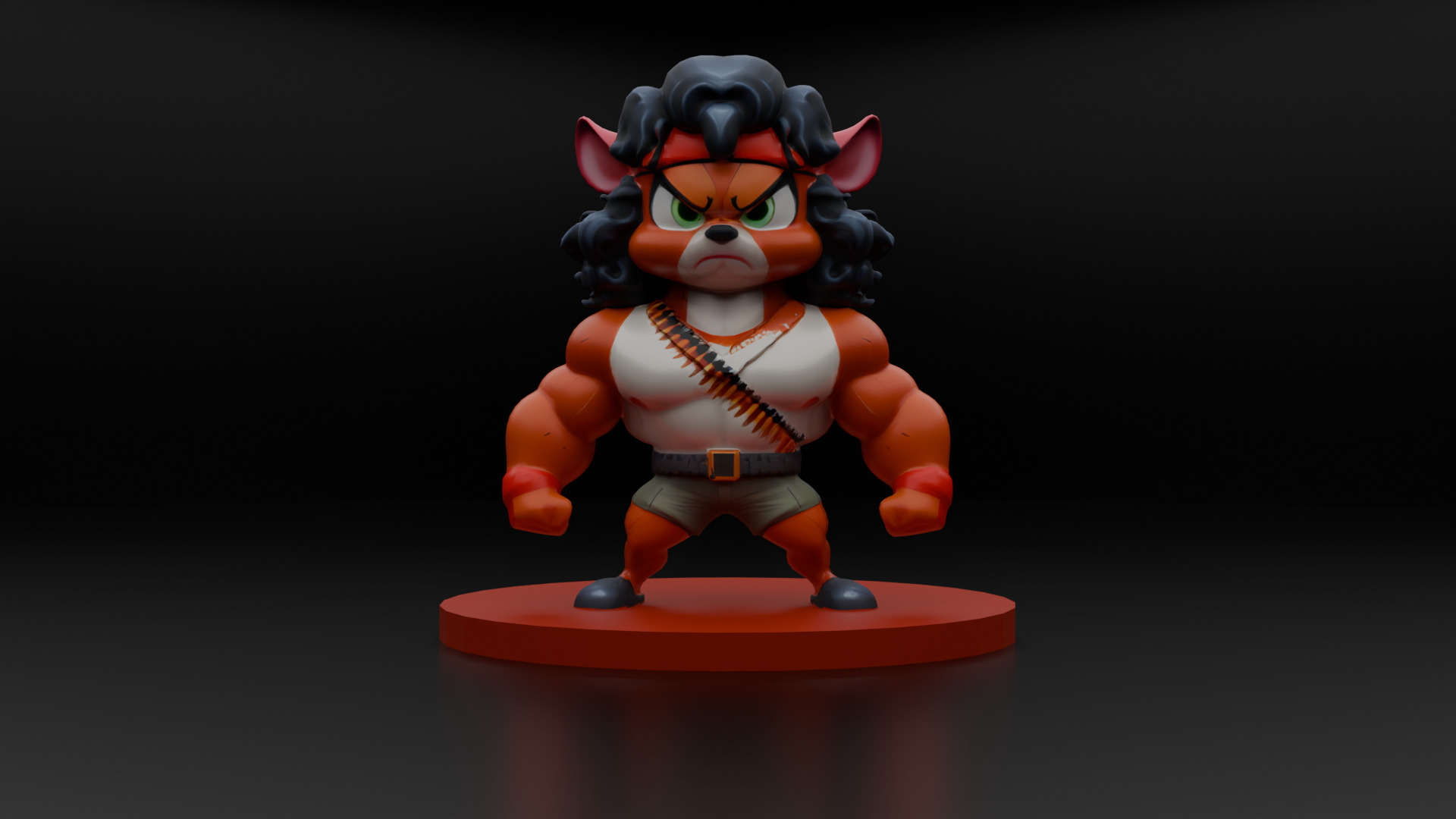 3D model Muscle Mouse Warrior 3D Print Model VR / AR / low-poly | CGTrader