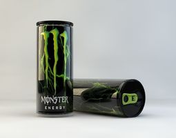 Low-poly Energy drink 3D Models | CGTrader