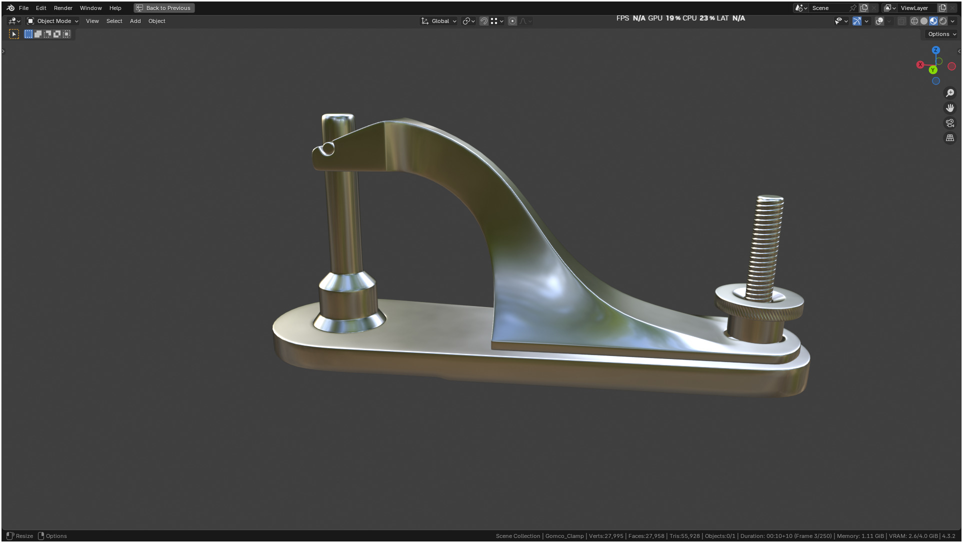 Gomco Circumcision Clamp 3D model | CGTrader