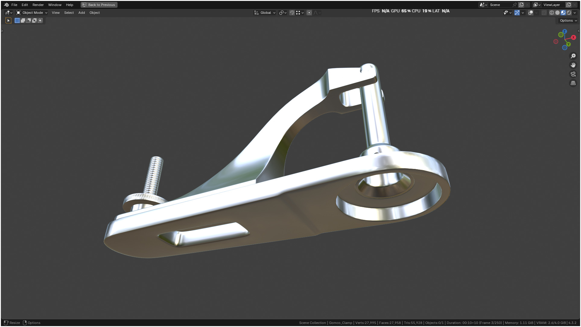 Gomco Circumcision Clamp 3D model | CGTrader