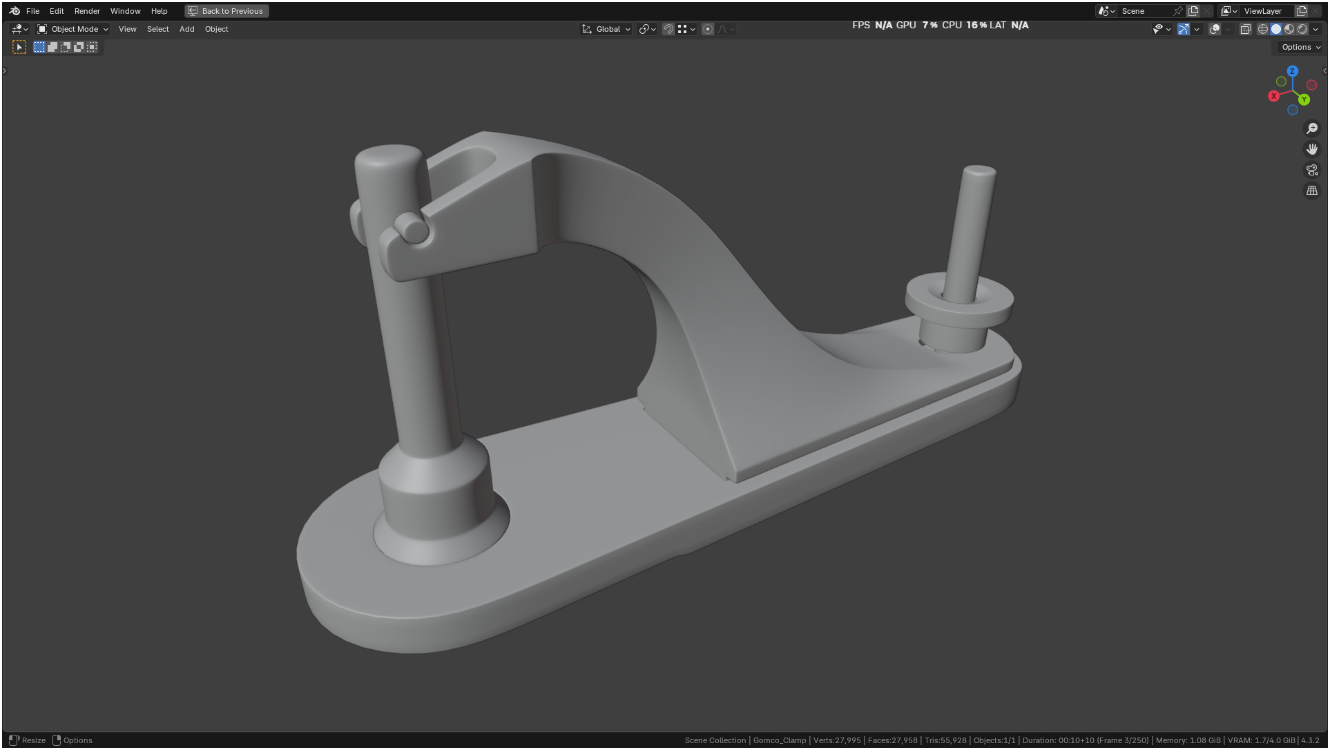 Gomco Circumcision Clamp 3D model | CGTrader