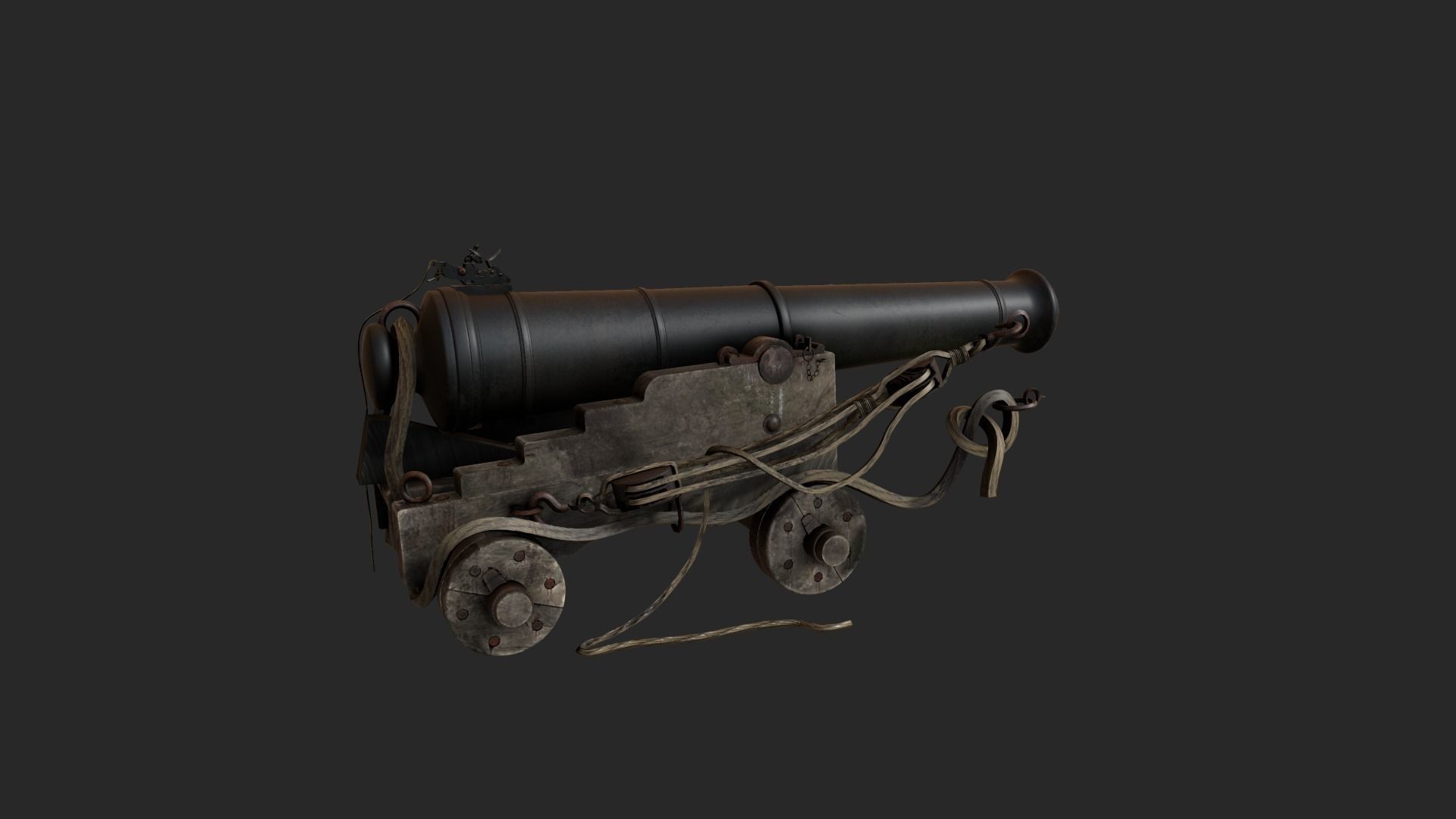 3D model Canon cannon VR / AR / low-poly | CGTrader