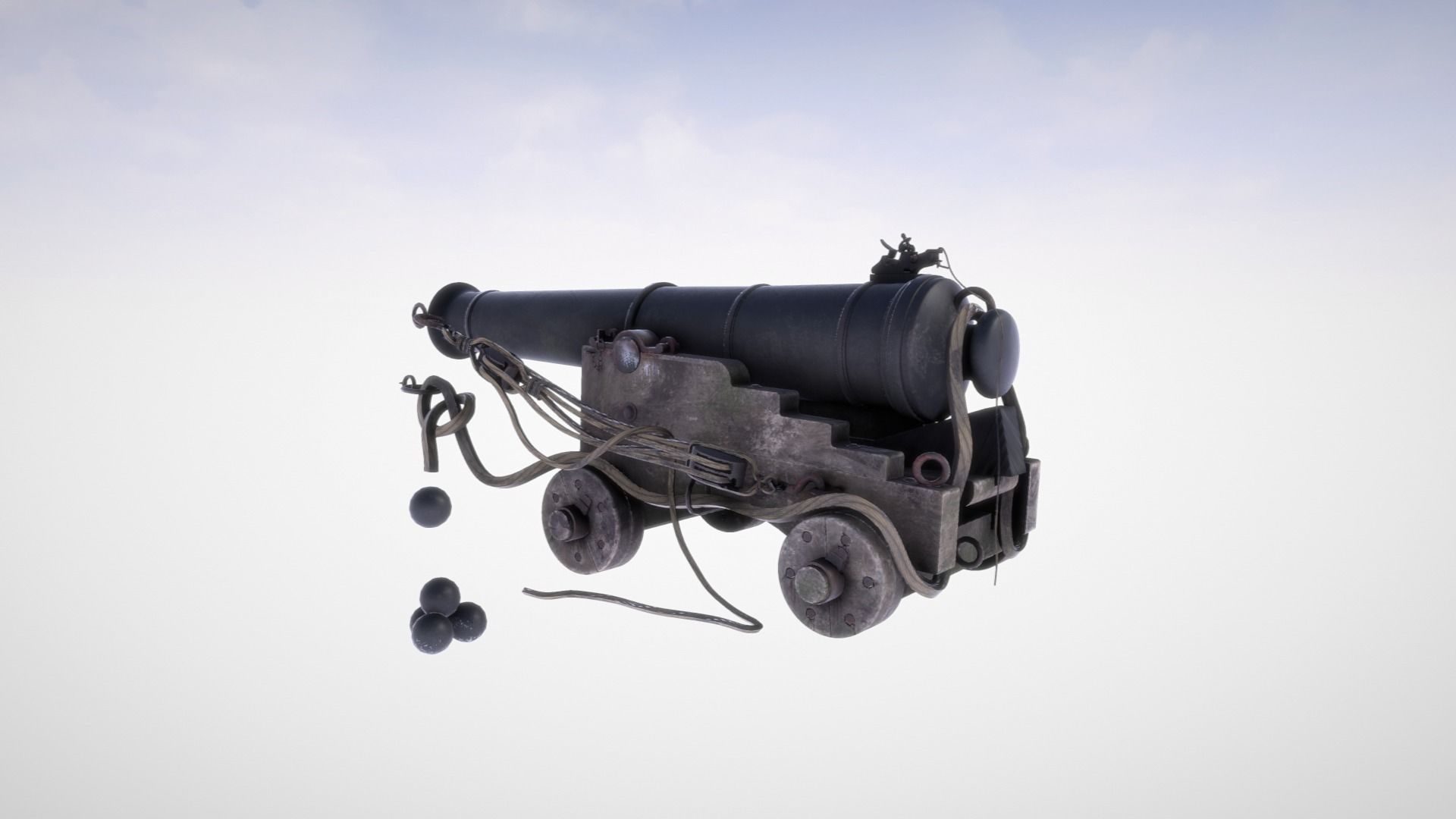 3D model Canon cannon VR / AR / low-poly | CGTrader
