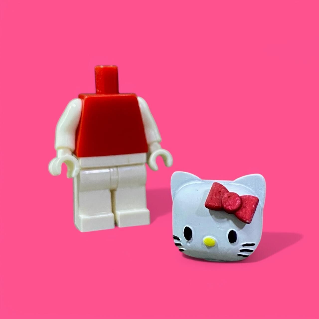 Hello kitty head bricks 3D model 3D printable | CGTrader