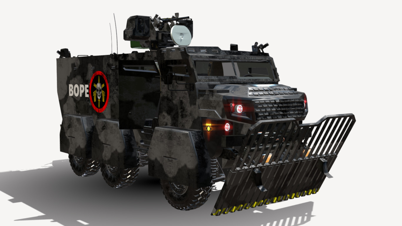 3D model caveirao 6x6 bope br VR / AR / low-poly | CGTrader