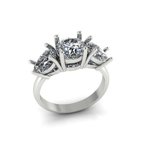 Engagement ring Model 7317 3D model 3D printable | CGTrader