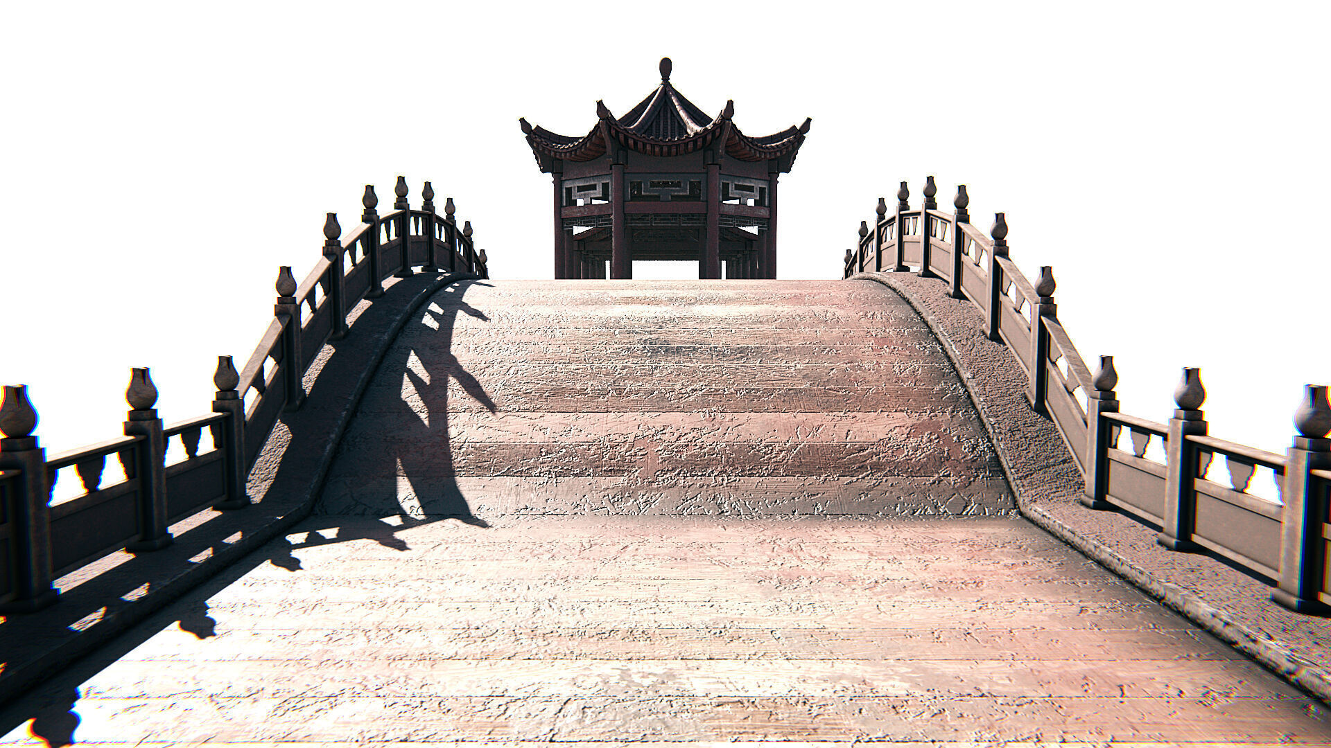 3D model Asian Bridge PBR VR / AR / low-poly | CGTrader