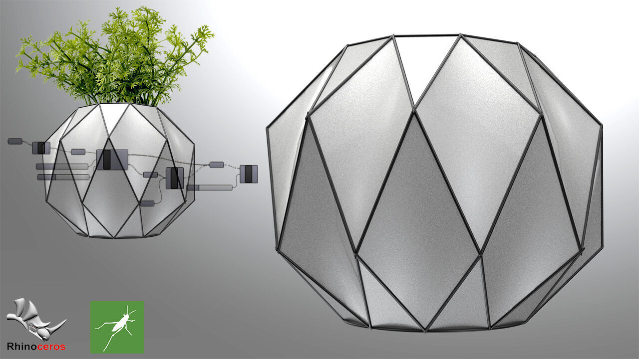 Lunchbox Vase Parametric Design Grasshopper Rhino Files Download 3D model | CGTrader