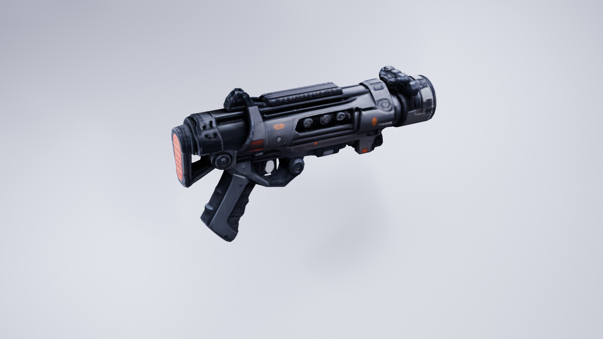 Stylized Sci-Fi Shotgun - Low Poly 3D Weapon Model free 3D model | CGTrader
