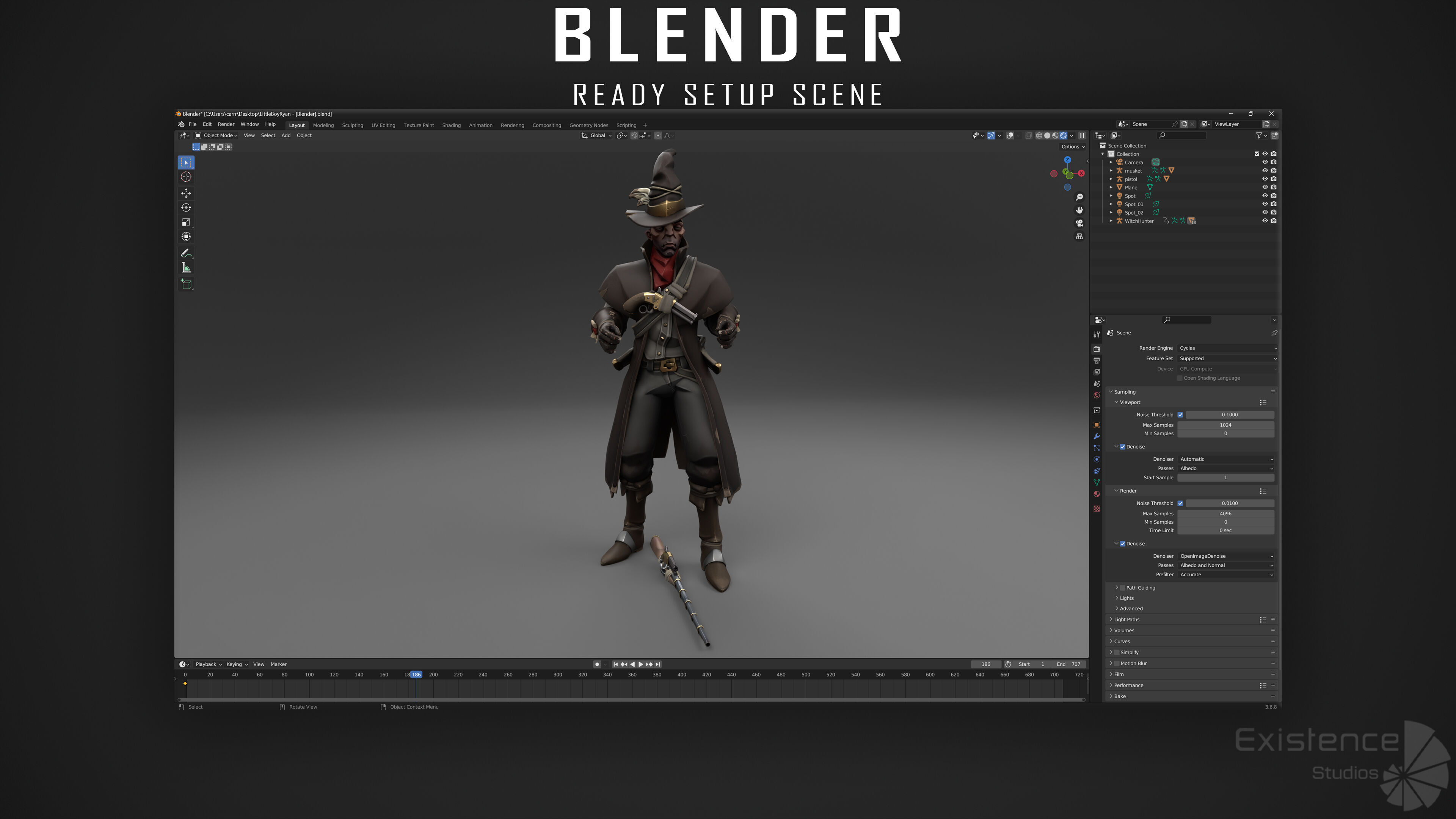 3D model Monster Hunter Vincent - Gothic RPG Medieval Fantasy Hero - 63 ...