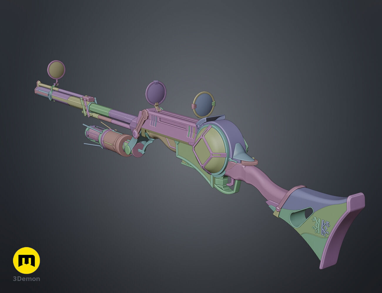 Caitlyn Rifle - Arcane season 2 3D model 3D printable | CGTrader
