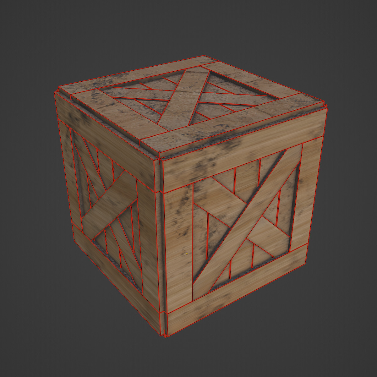 Wooden Box Crate free VR / AR / low-poly 3D model | CGTrader