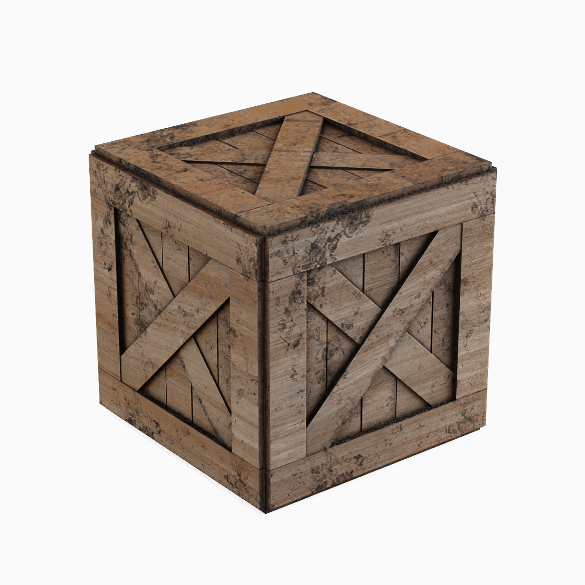 Wooden Box Crate free VR / AR / low-poly 3D model | CGTrader