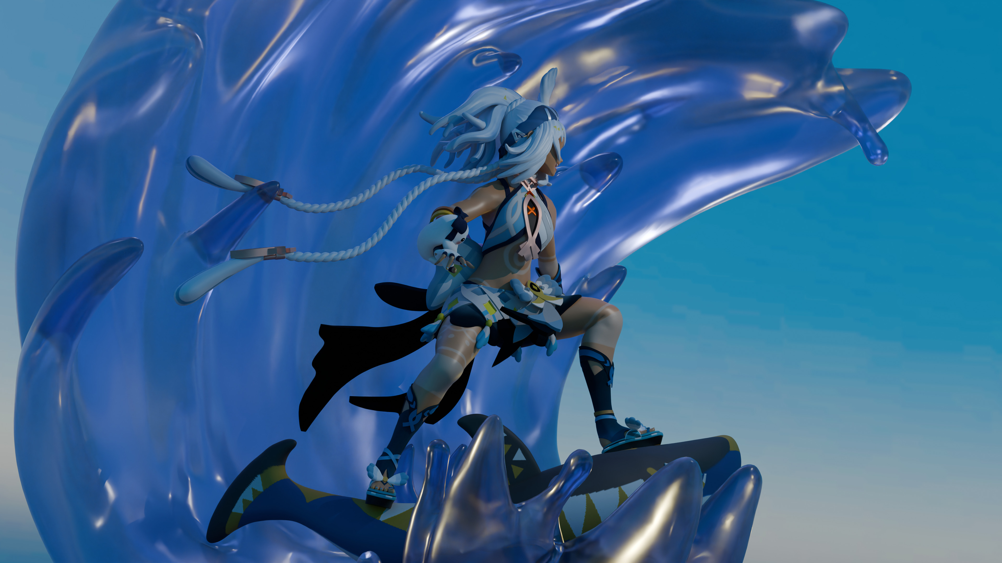 Mualani 3D Printable from Genshin Impact 3D model 3D printable | CGTrader