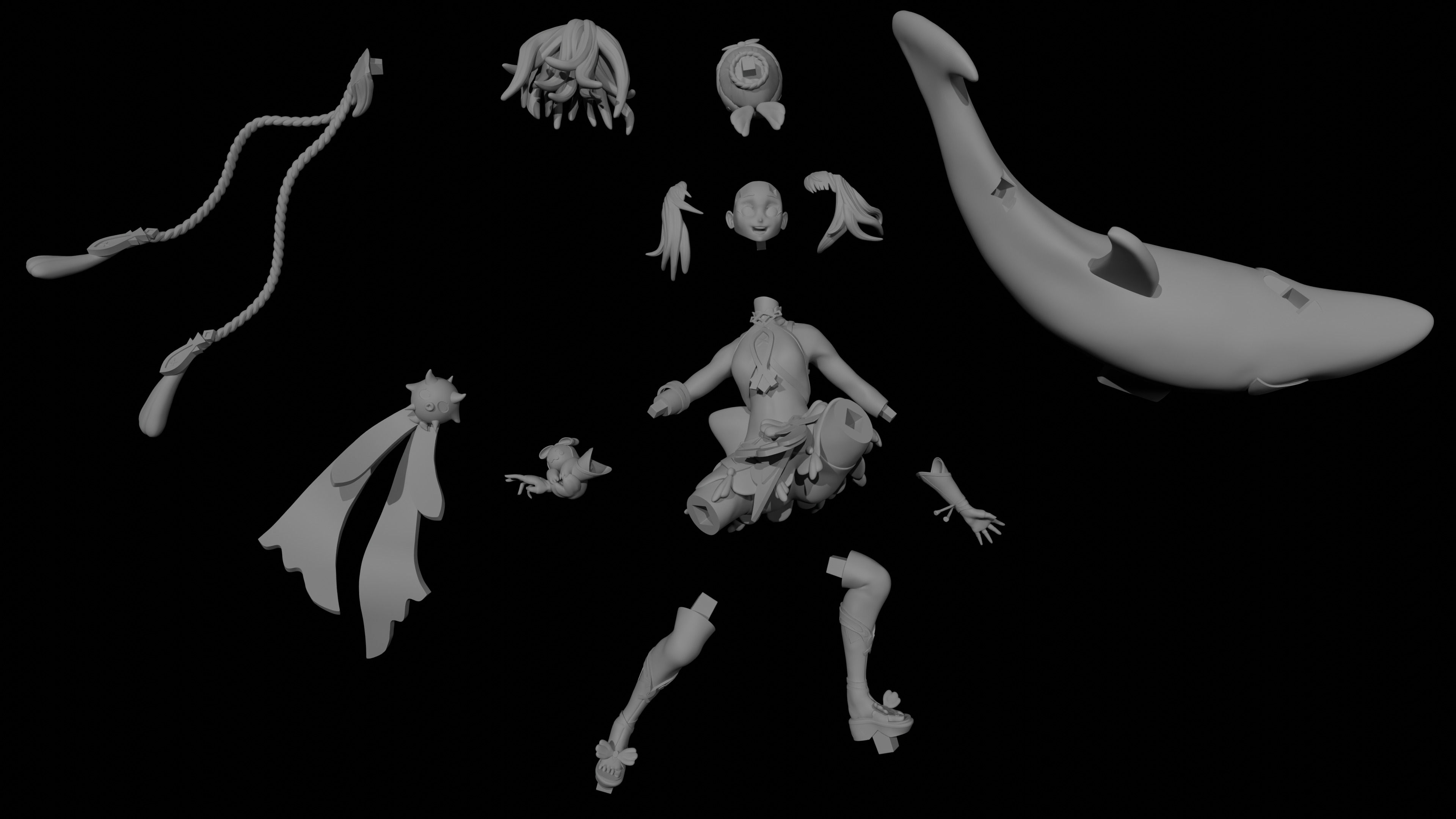 Mualani 3D Printable from Genshin Impact 3D model 3D printable | CGTrader