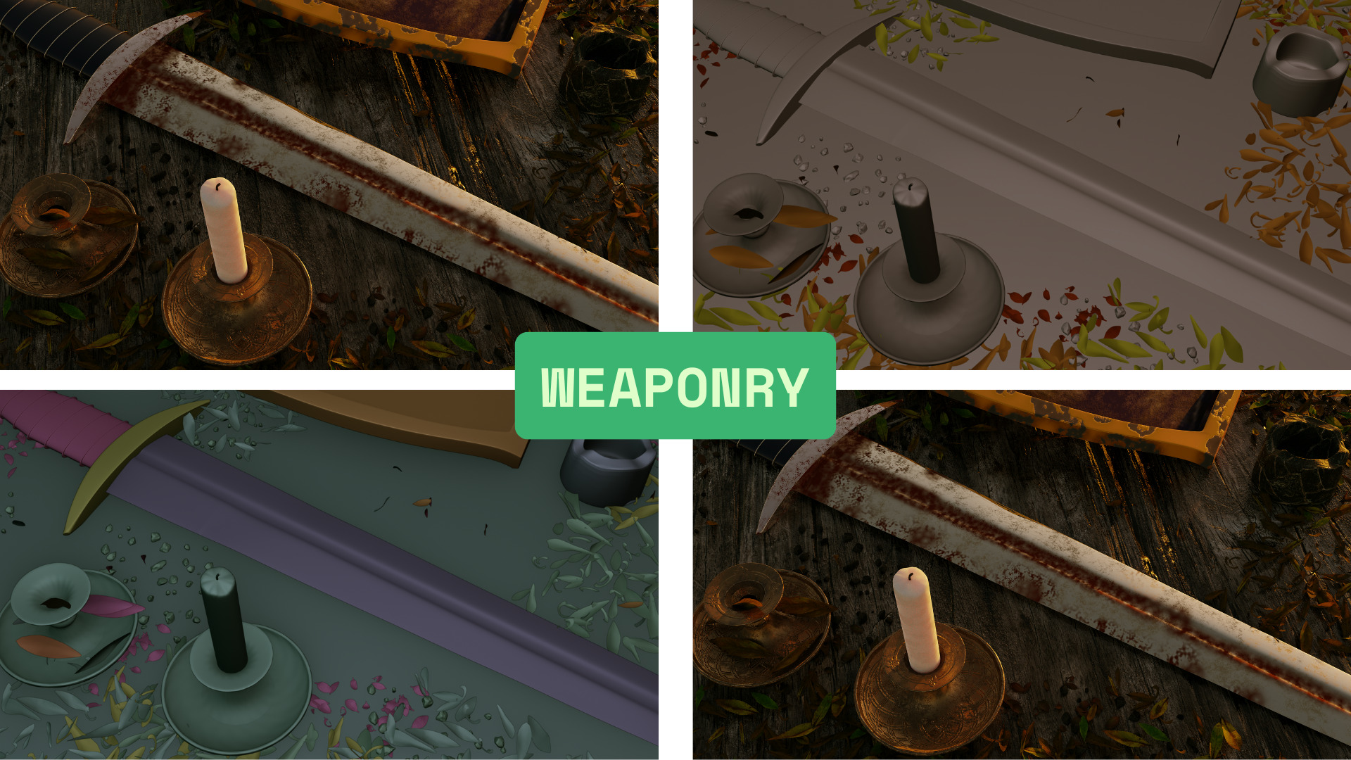 Medieval Sword Prop Full Scene 3D model | CGTrader