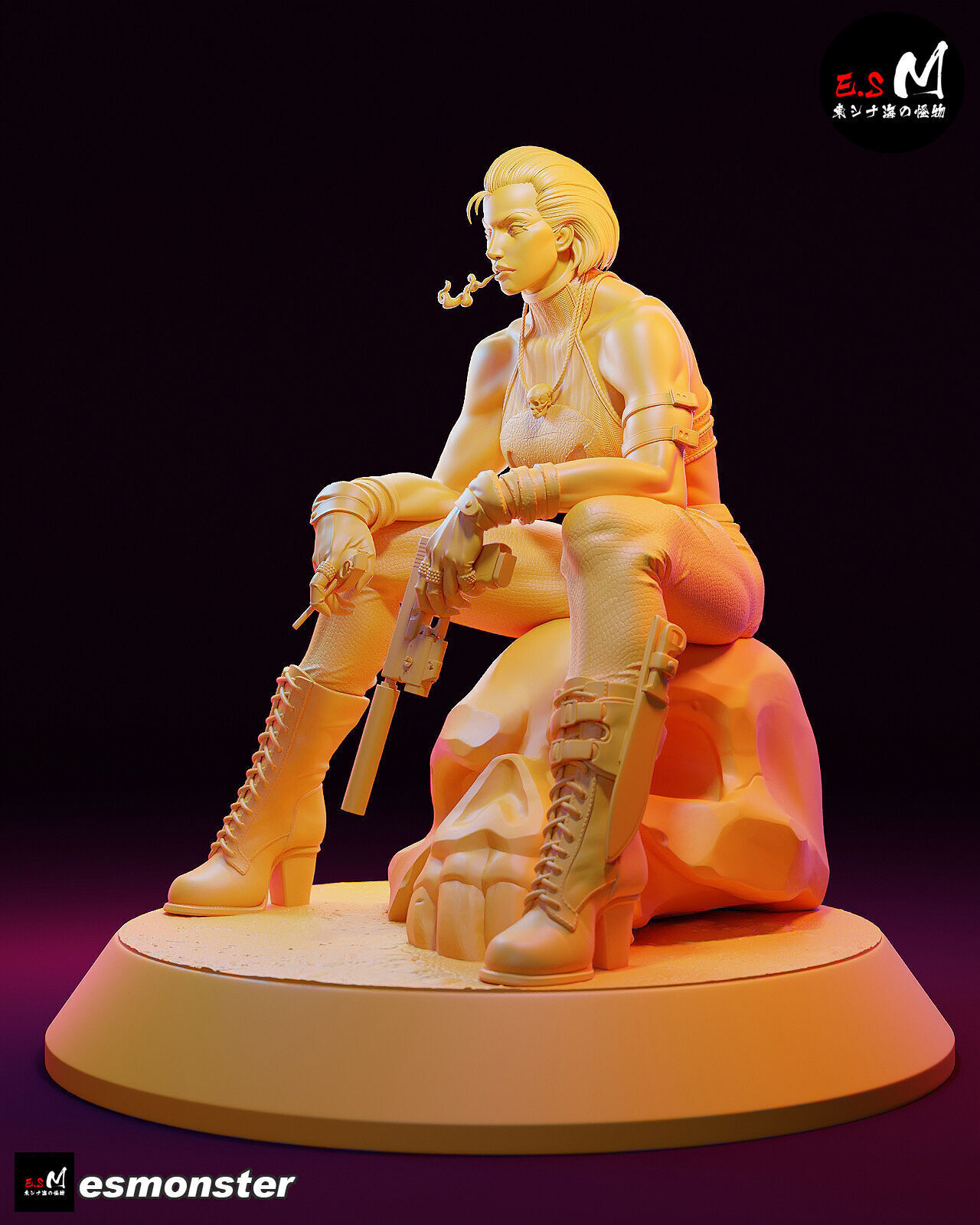 Punisher Female with NSFW BY ESM 3D model 3D printable | CGTrader