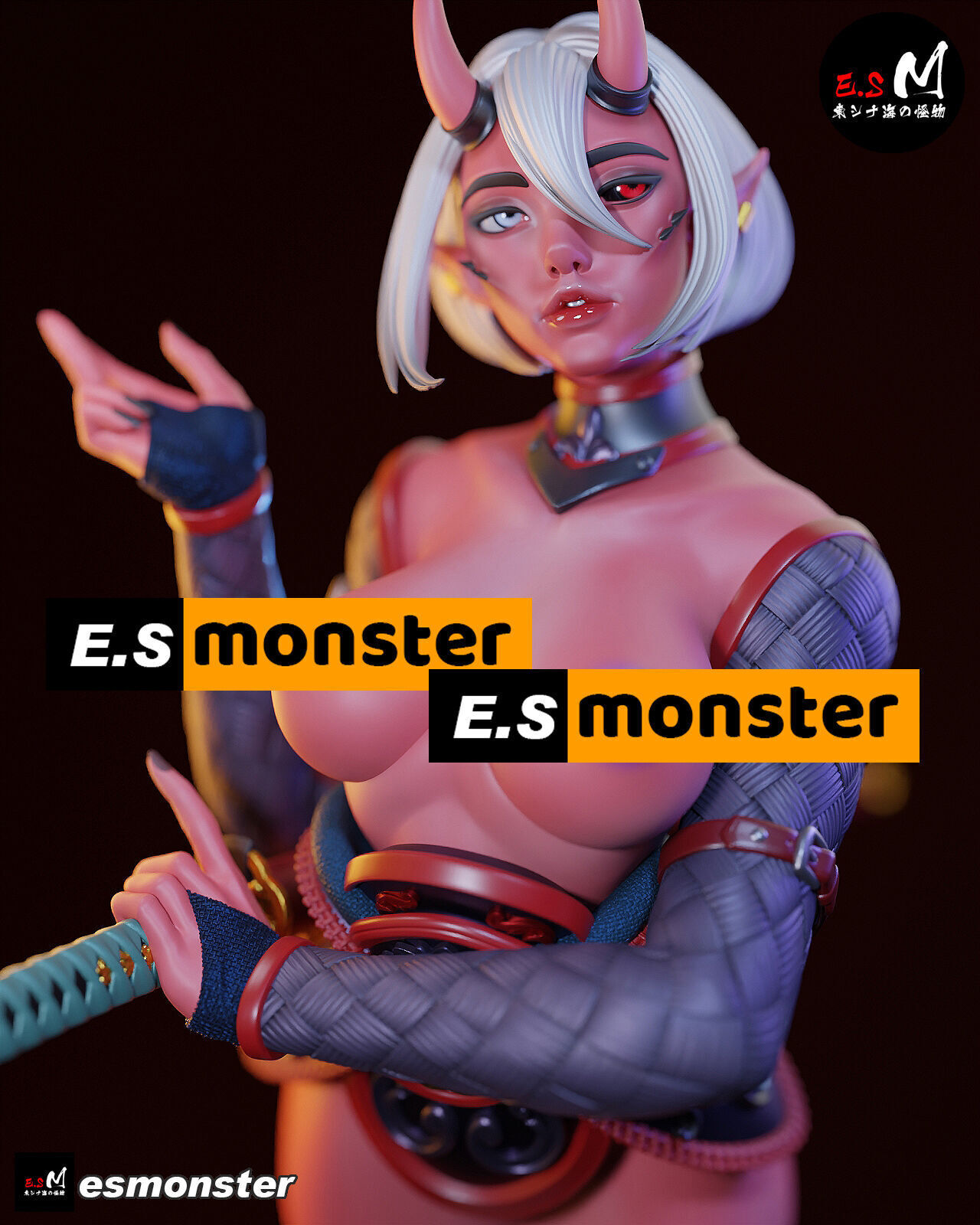 Oni with NSFW BY ESM 3D model 3D printable | CGTrader