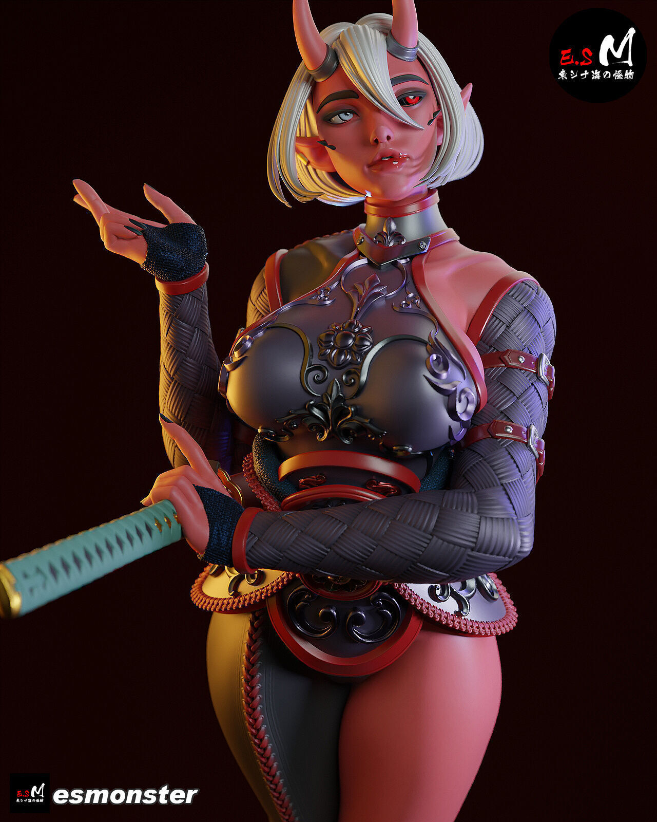 Oni with NSFW BY ESM 3D model 3D printable | CGTrader