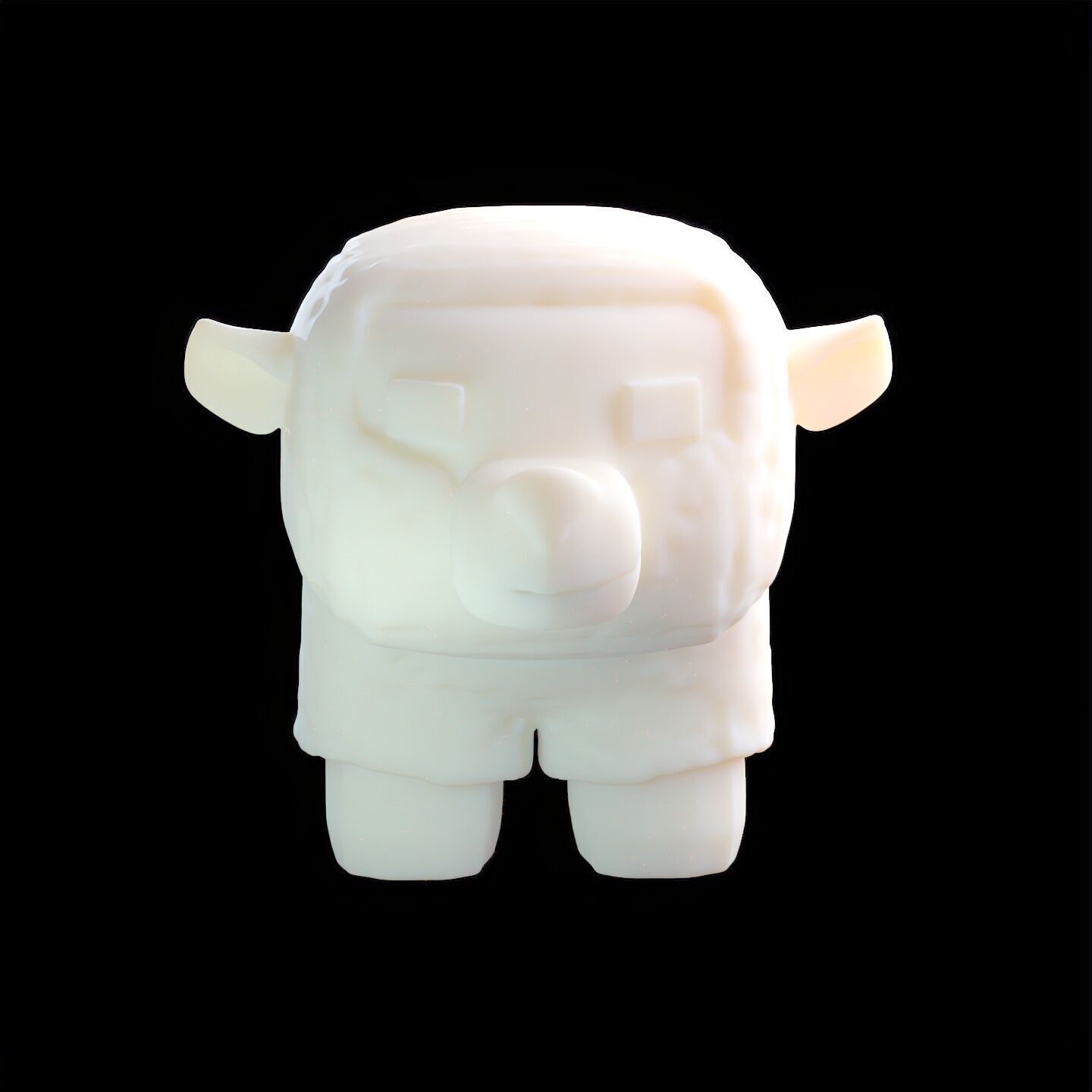 Minecraft-Inspired Stylized Sheep 3D model 3D printable | CGTrader