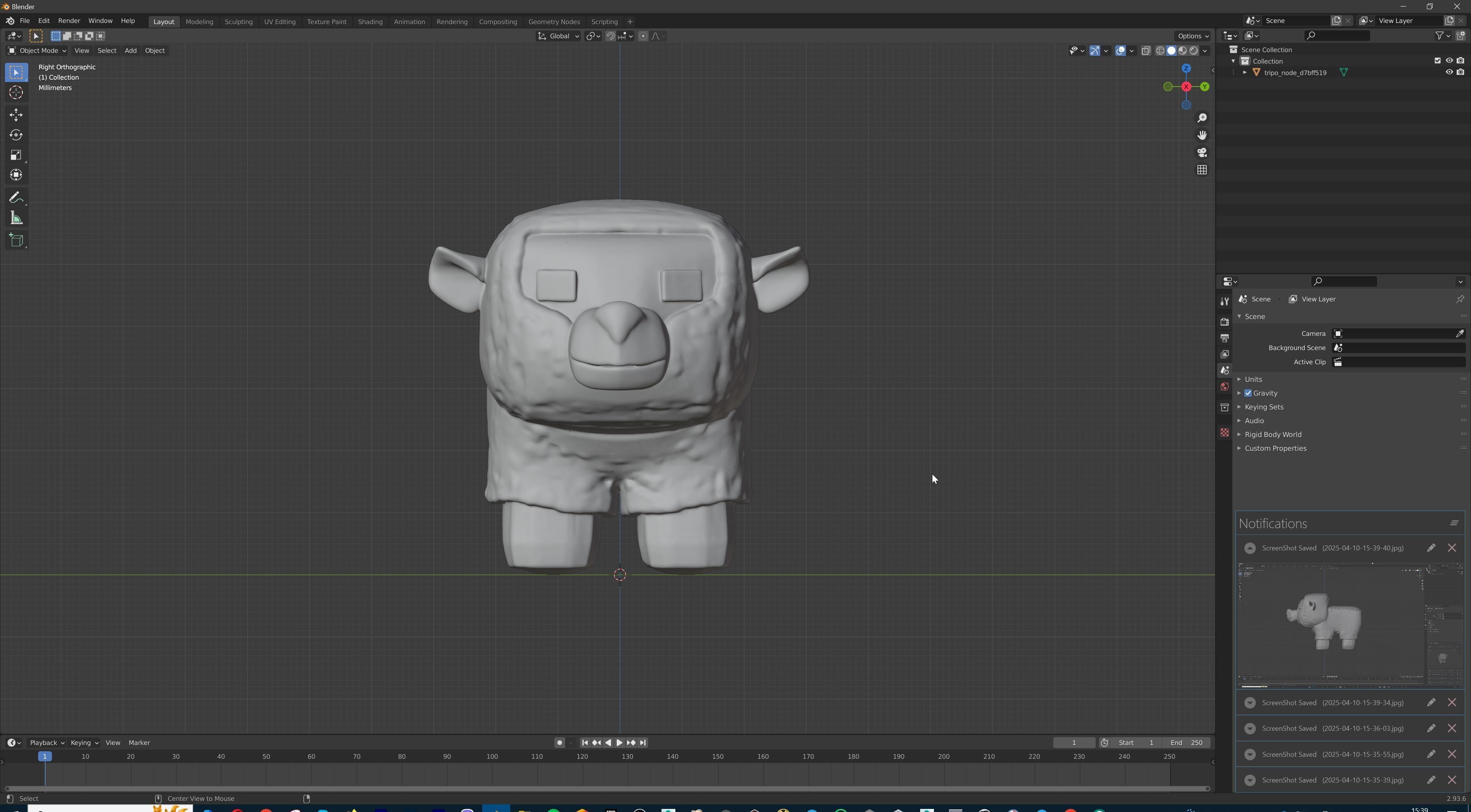 Minecraft-Inspired Stylized Sheep 3D model 3D printable | CGTrader