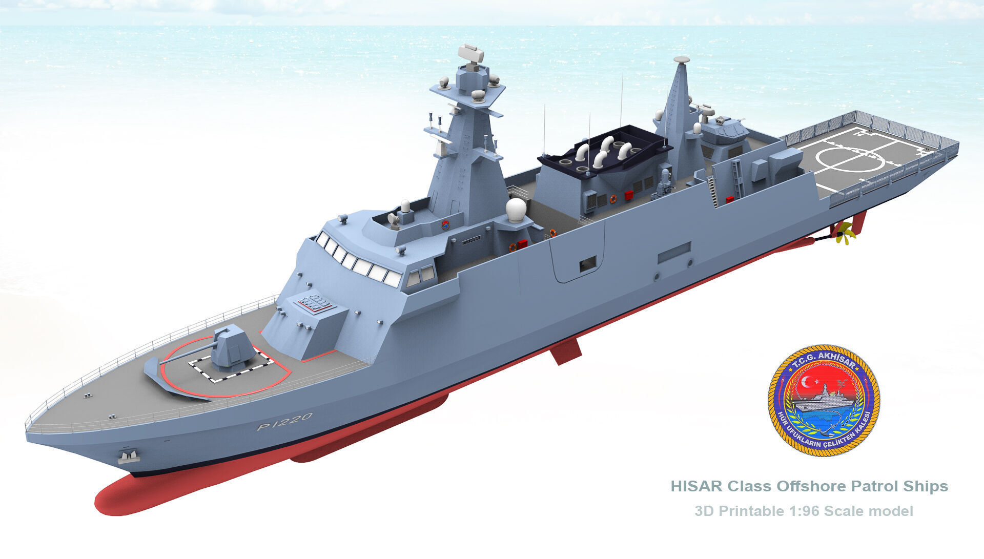 HISAR class offshore patrol vessel 3D model 3D printable | CGTrader