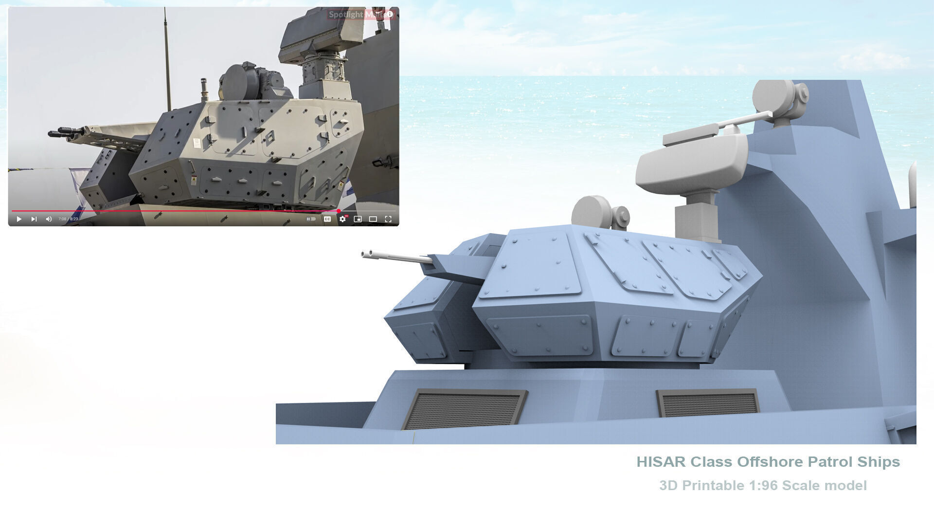 HISAR class offshore patrol vessel 3D model 3D printable | CGTrader
