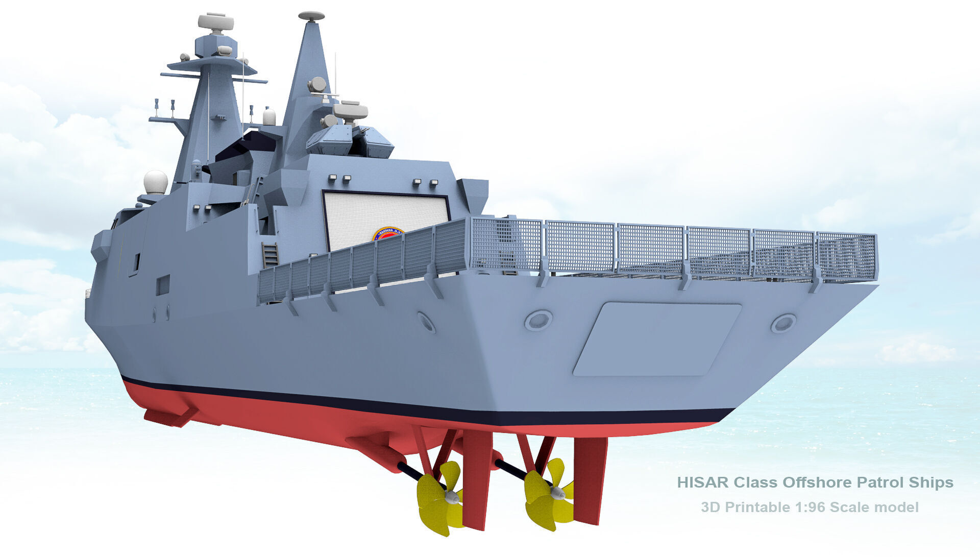 HISAR class offshore patrol vessel 3D model 3D printable | CGTrader