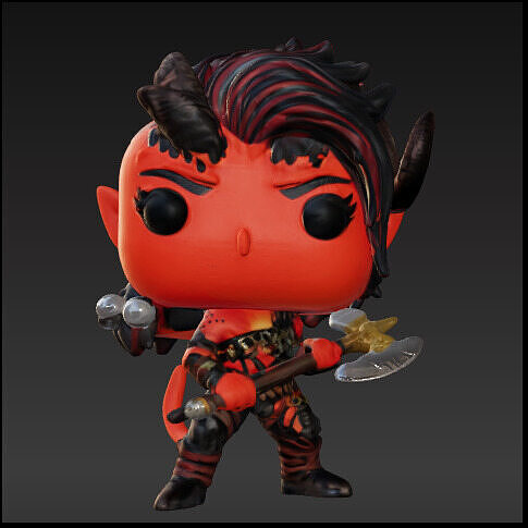 Karlach funko pop free 3D model 3D printable | CGTrader