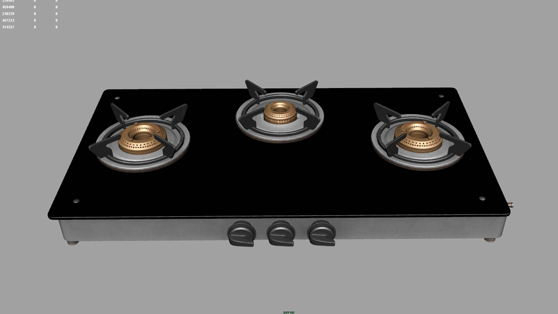 india Burner Gas Stove 3D model | CGTrader