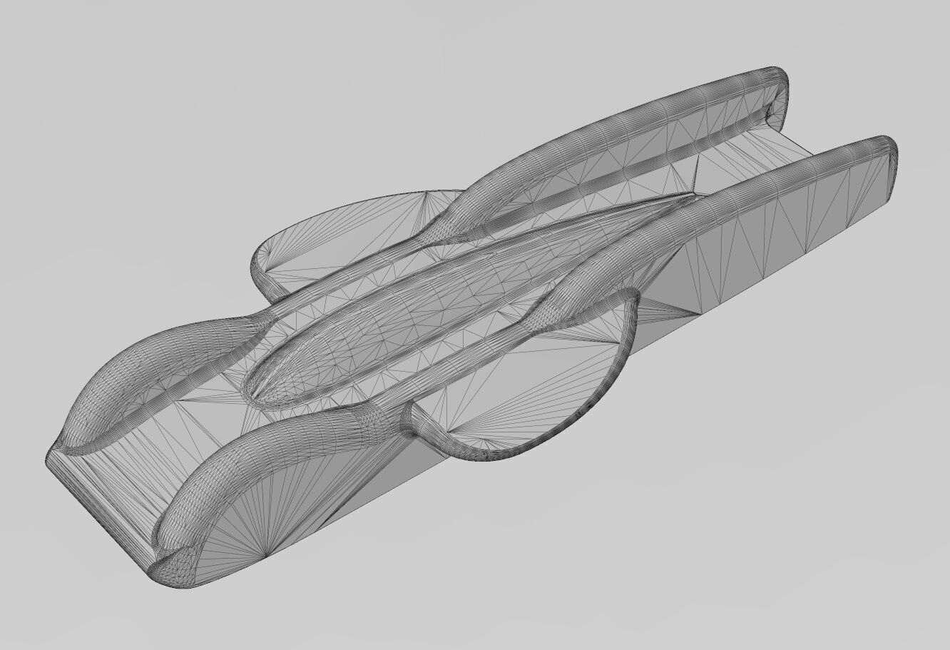 Mercedes Benz T80 car body sculpture replica 3D model 3D printable ...