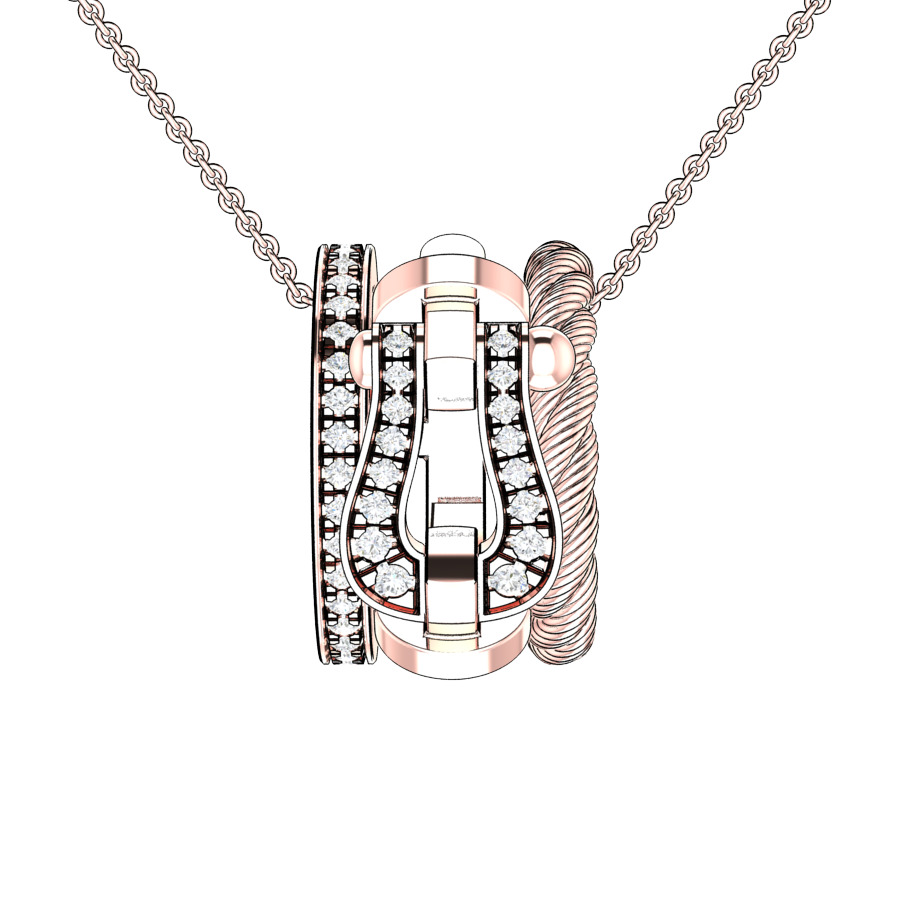 Force Rise Necklace 3D model 3D printable | CGTrader